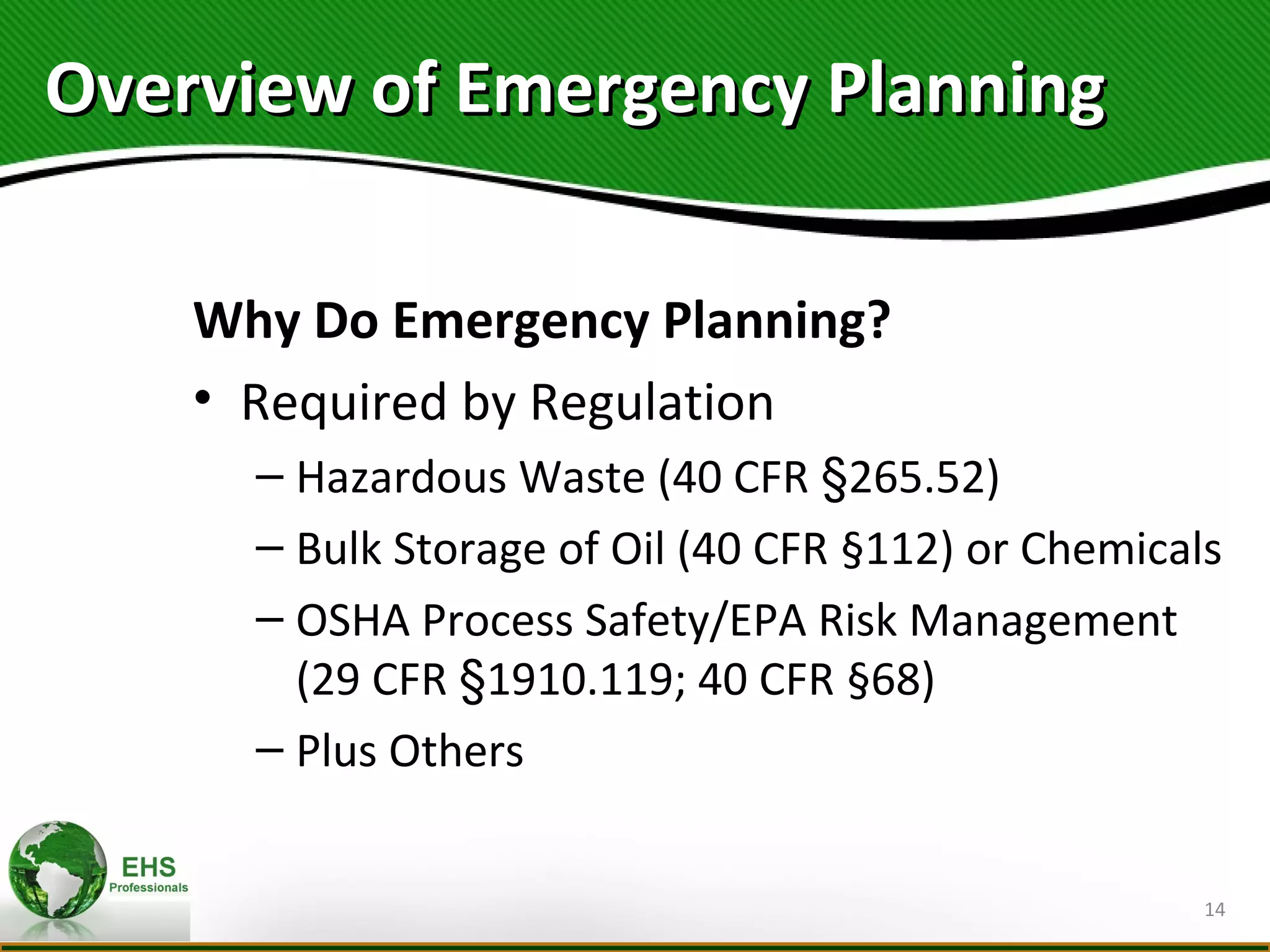 Emergency Planning Safety | PPT