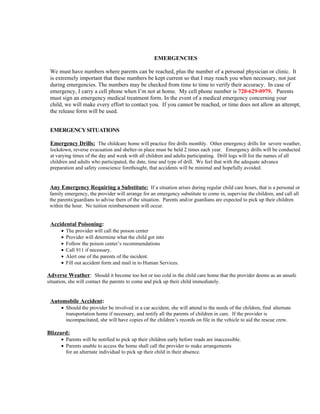 Emergency policies | PDF