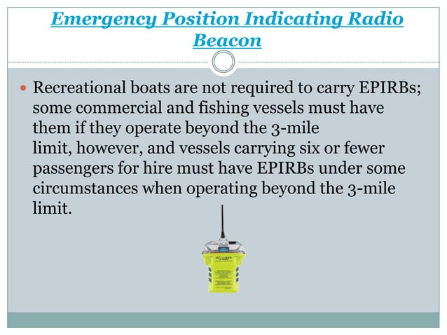 Emergency position indicating radio beacon | PPTX | Radio Control ...