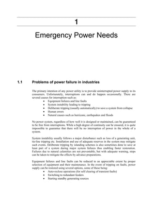 Emergency Power Supplies: Electrical Distribution Design, Installation ...