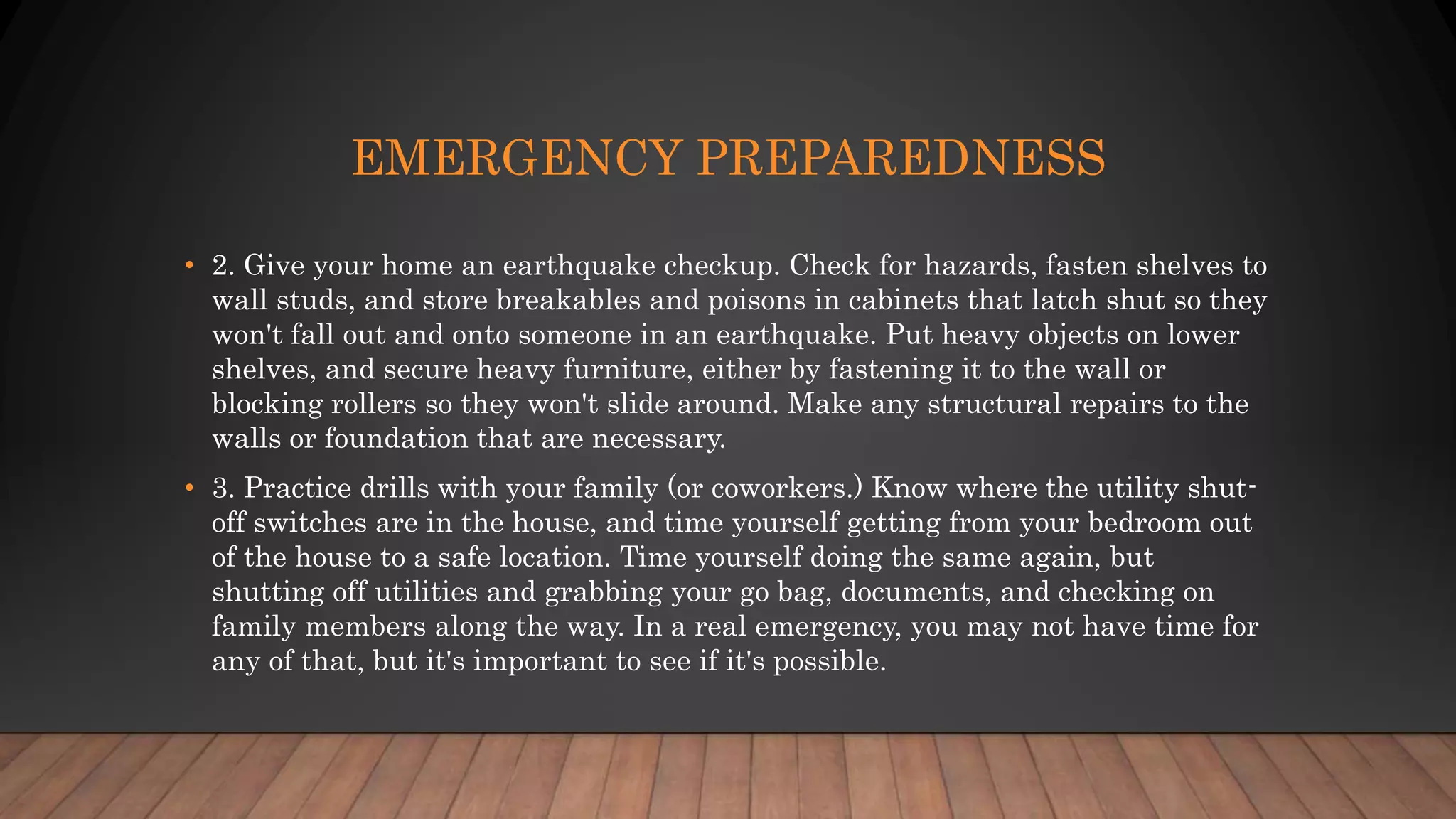 Emergency preparedness | PPTX