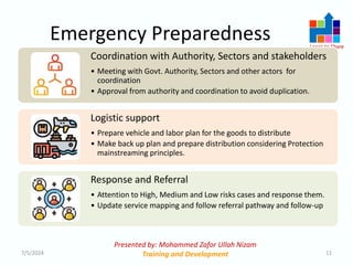 Emergency response preparedness for Monsoon in humanitarian response. | PPT