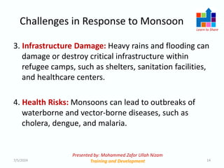 Emergency response preparedness for Monsoon in humanitarian response. | PPT