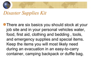 Emergency preparedness plan | PPT