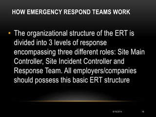 Establish the effective Emergency preparedness response | PPTX