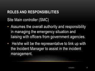 Establish the effective Emergency preparedness response | PPTX