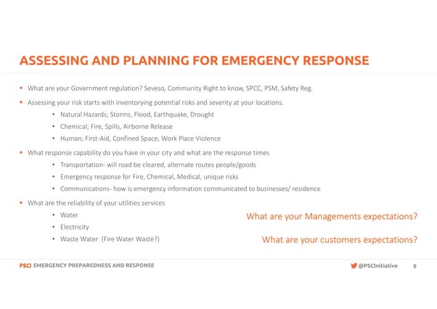 Emergency Preparedness & Response education | PDF