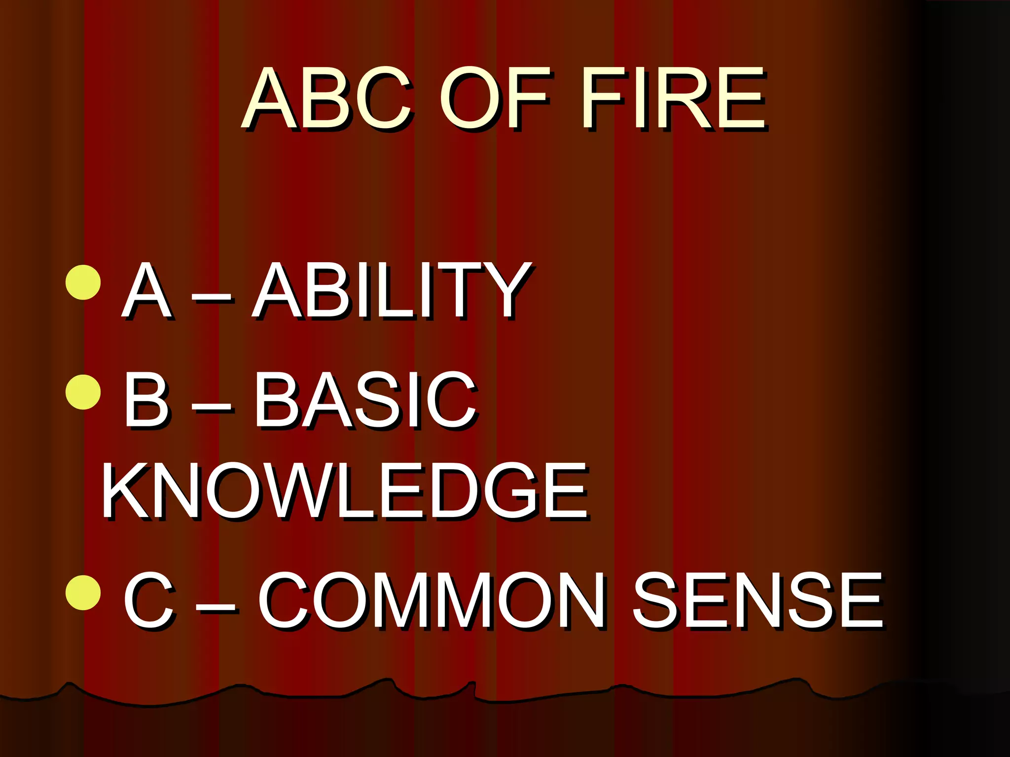 Emergency procedure during fire revised | PPT