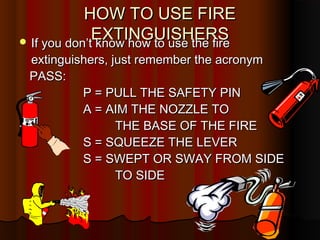 Emergency procedure during fire revised | PPT