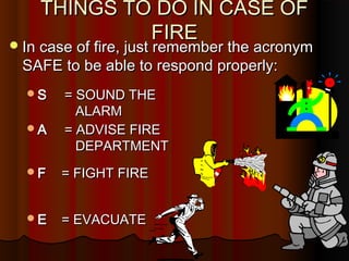 Emergency procedure during fire revised | PPT