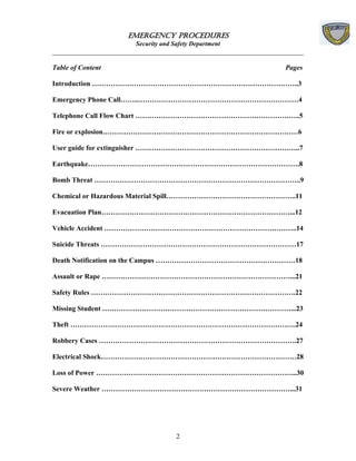 Emergency procedures | PDF