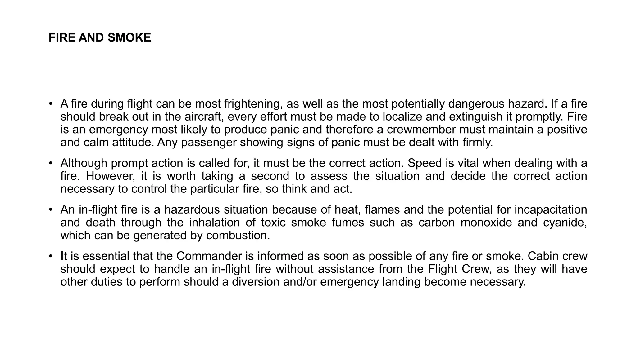 emergency procedures for aviation and flight situations | PPTX