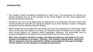 emergency procedures for aviation and flight situations | PPTX