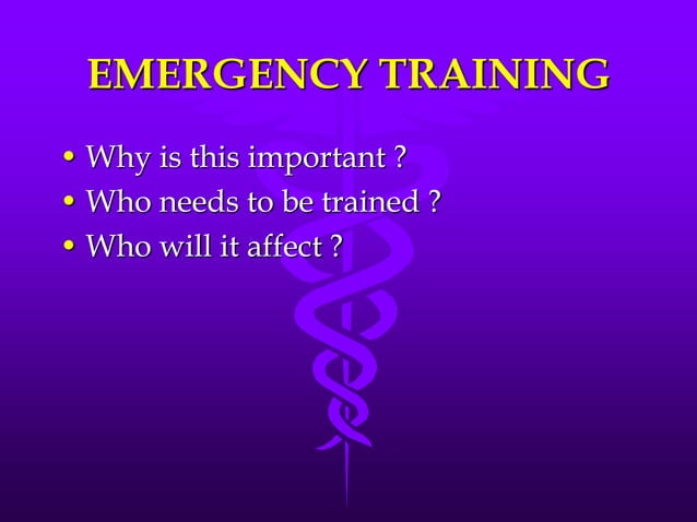 Emergency procedures training | PPT