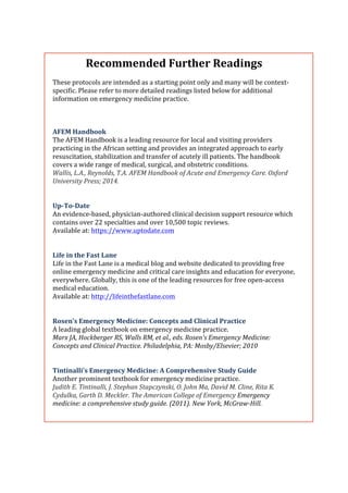 EMERGENCY PROTOCOLS and Management of emergency condition | PDF
