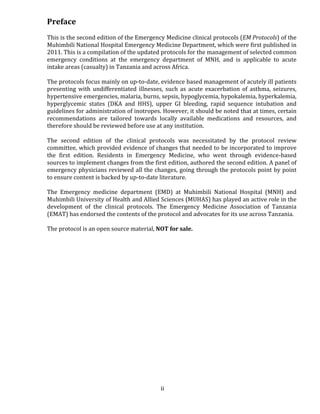 EMERGENCY PROTOCOLS and Management of emergency condition | PDF