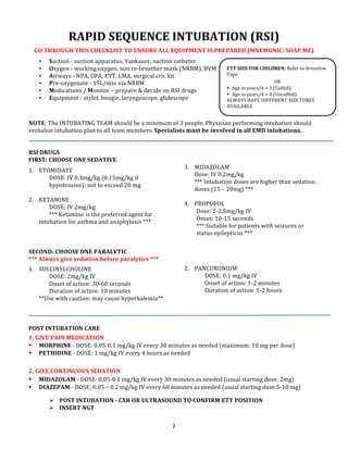 EMERGENCY PROTOCOLS and Management of emergency condition | PDF