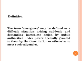 Emergency provisions | PPT