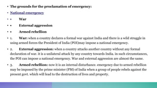 EMERGENCY PROVISION (PART -18) [Brief Notes] | PDF