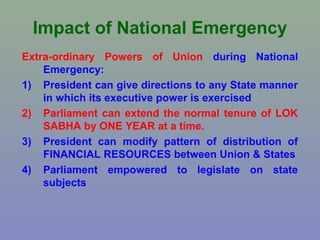 Emergency provisions in indian constitution PPT