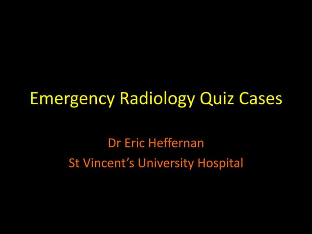 Emergency Quiz Cases | PPTX