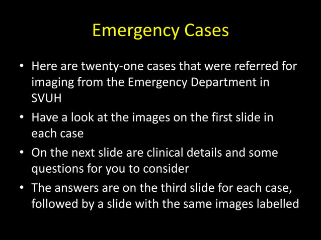 Emergency Quiz Cases | PPTX