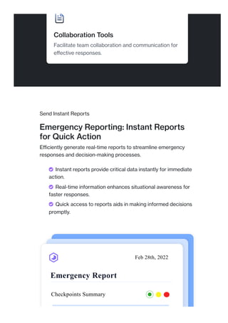 Efficiently report emergencies with our comprehensive Emergency ...