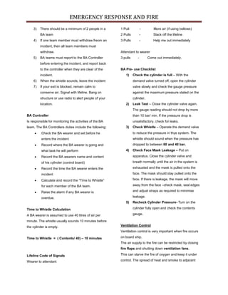Emergency response | DOCX