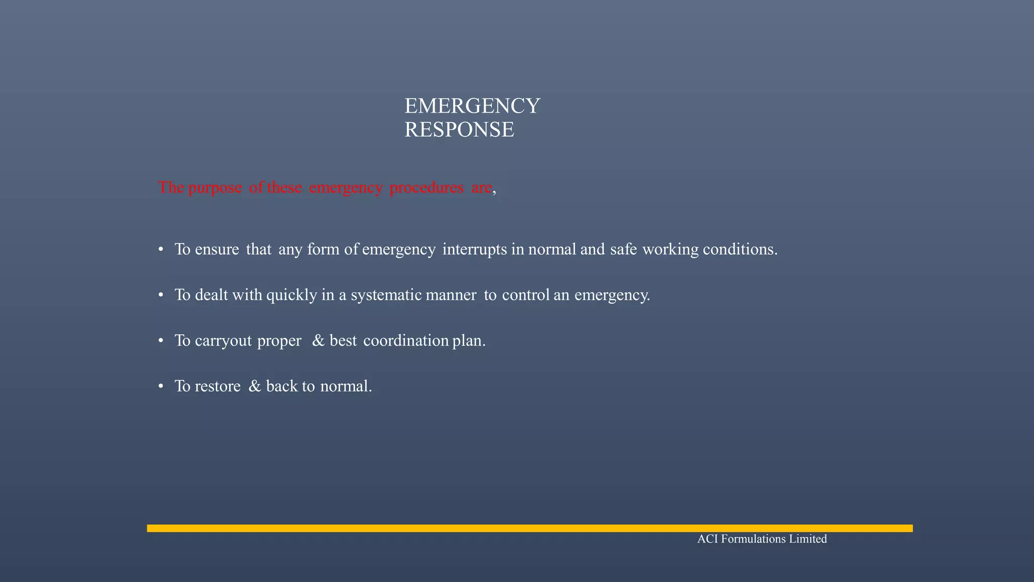 Emergency response | PPT