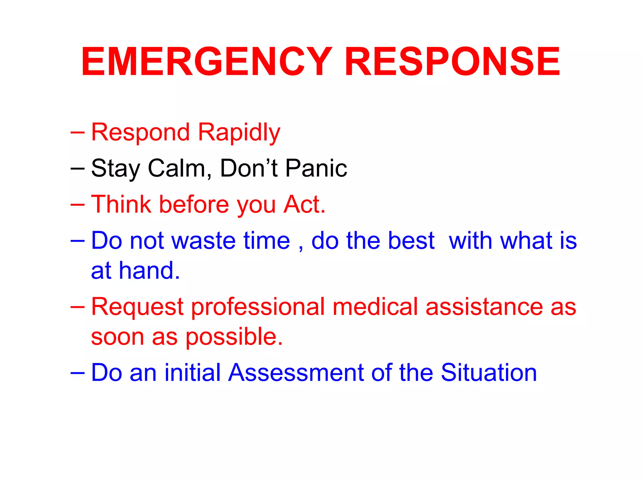 Emergency response | PPT