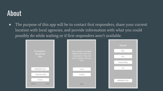 Emergency response app storyboard v1 | PPT