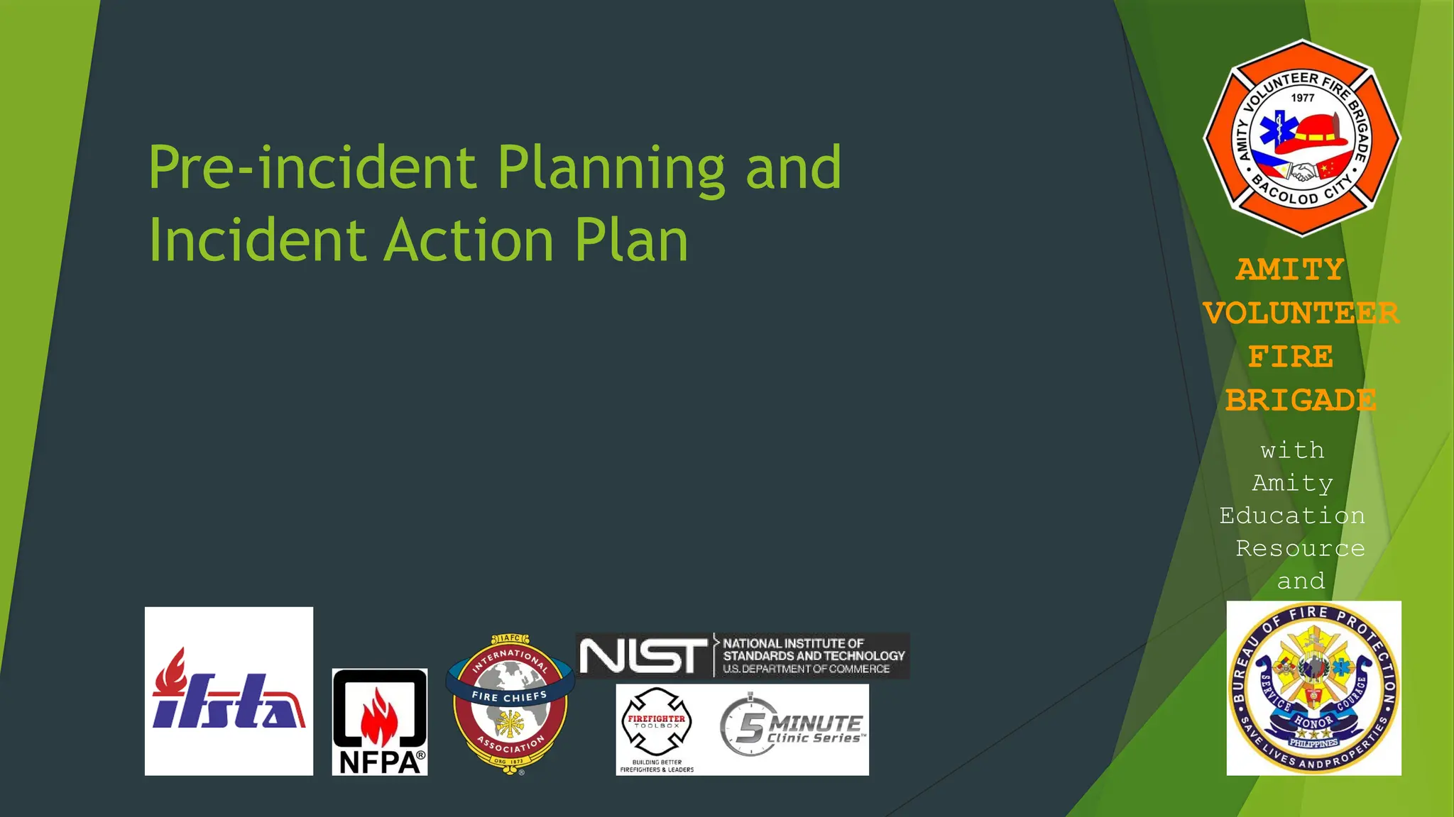 Pre-incident Planning and Incident Action Plan - PowerPoint | PPTX
