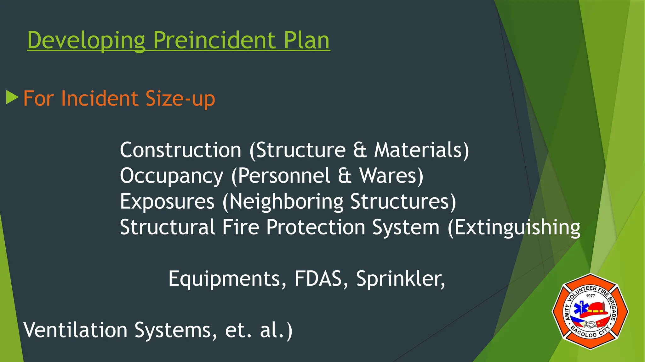 Pre-incident Planning and Incident Action Plan - PowerPoint | PPTX