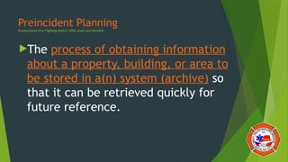 Pre-incident Planning and Incident Action Plan - PowerPoint | PPTX
