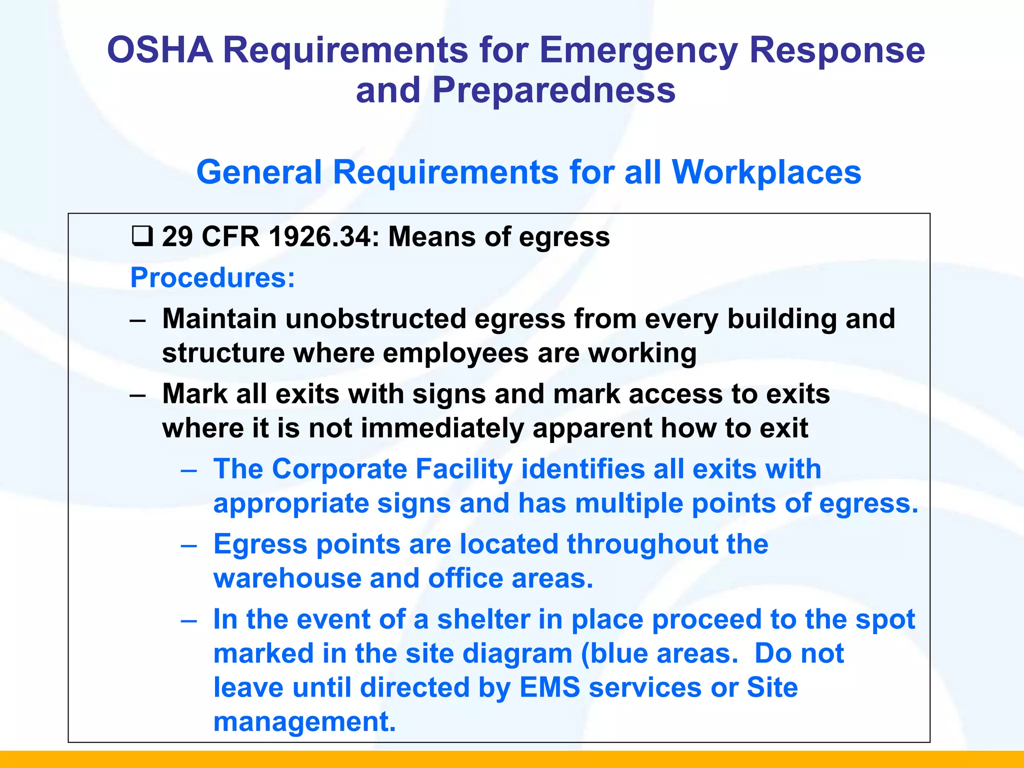 Emergency response osha 2012 | PPSX