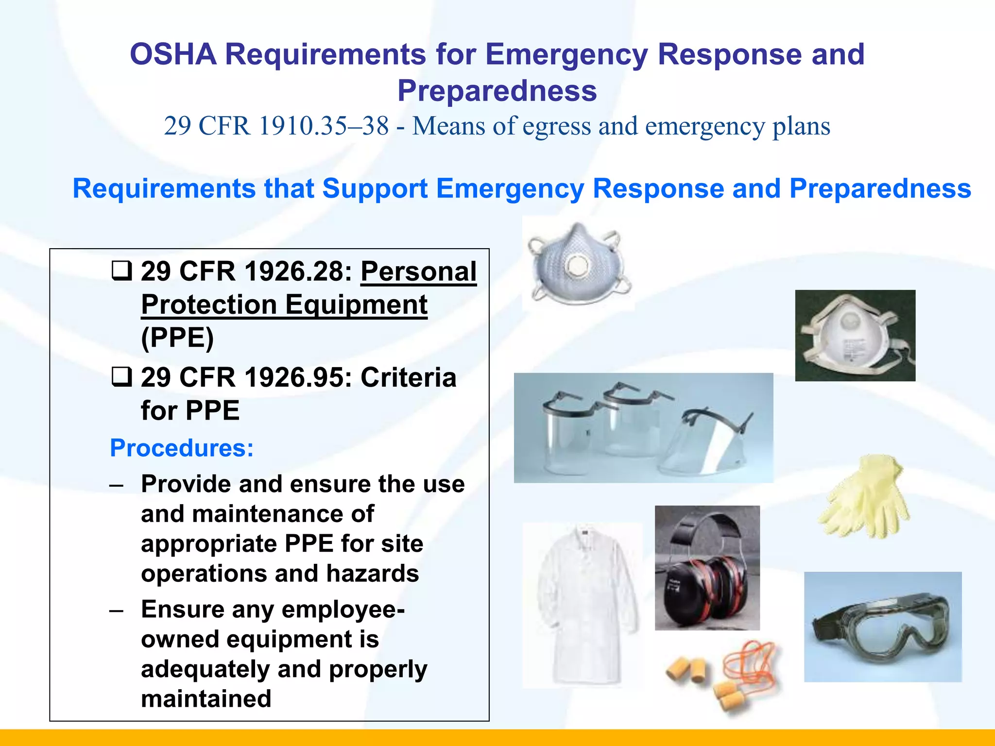 Emergency response osha 2012 | PPSX