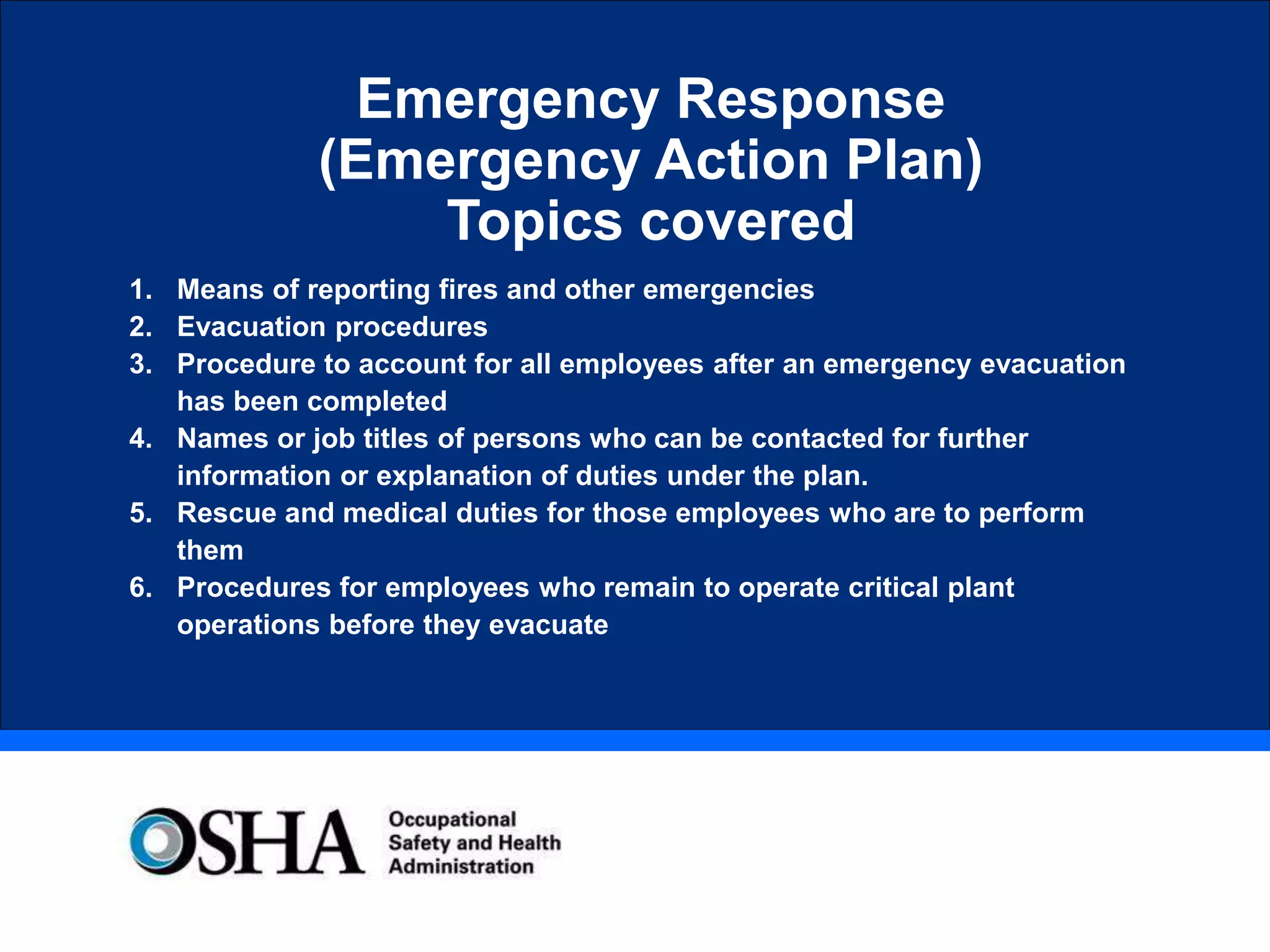 Emergency response osha 2012 | PPSX