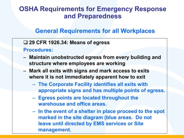 Emergency response osha 2012