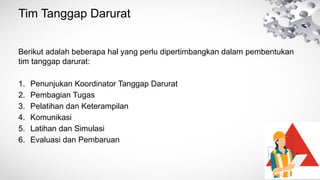 Presentasi K3 tentang - EMERGENCY RESPONSE PLAN | PPTX