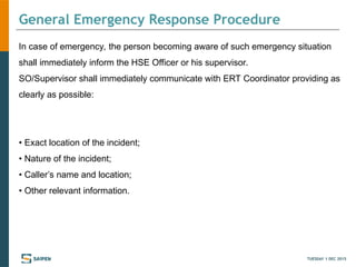 Emergency response plan and emergency awareness .ppt