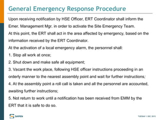 Emergency response plan and emergency awareness .ppt