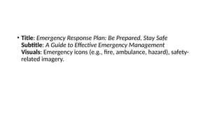 Emergency Response Plan sds sg s sfg s sd | PPTX