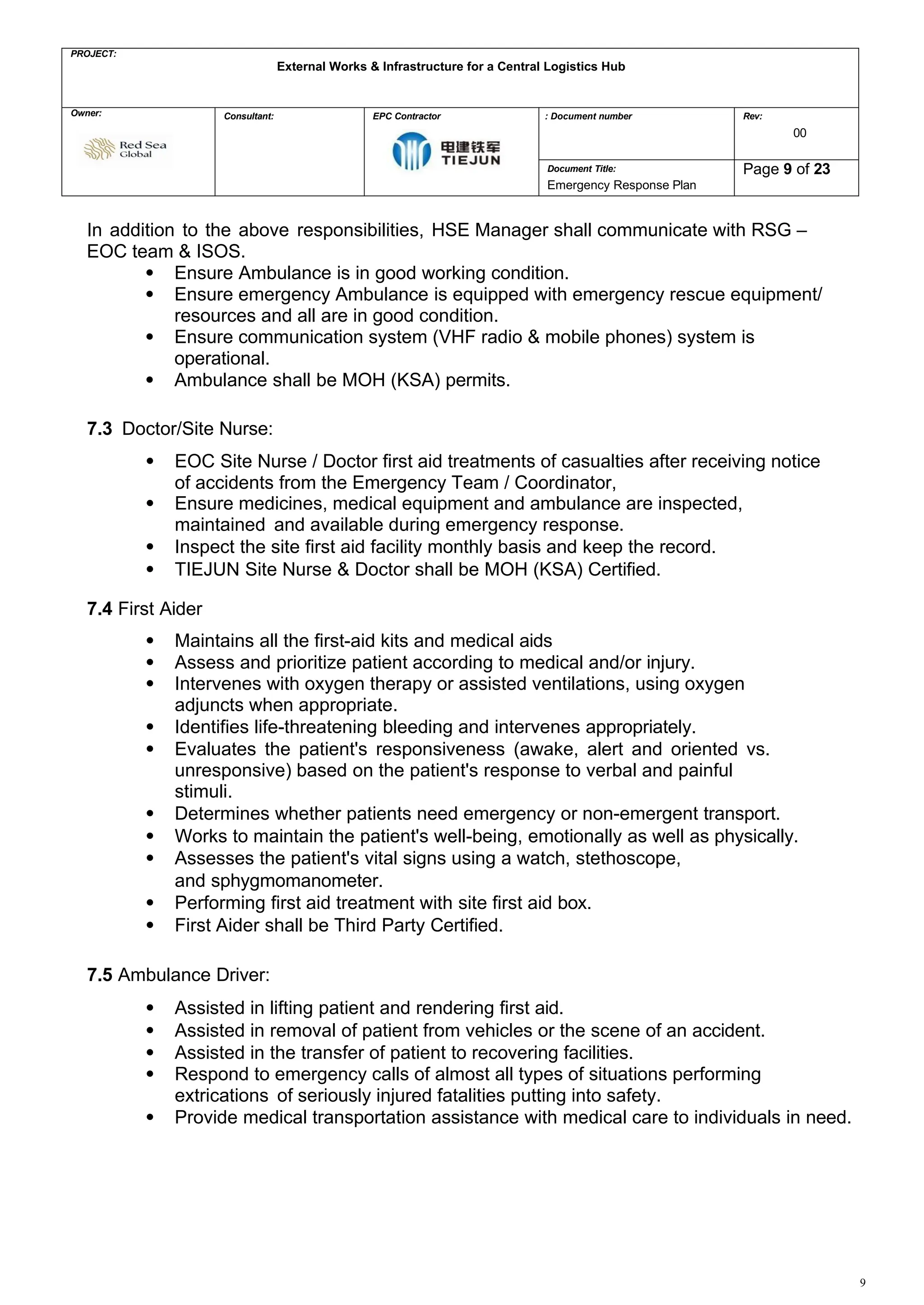 Emergency Response Plan.docxhxvxbxjfjfufirutir | DOCX