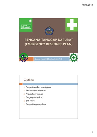 Emergency response plan latest april 2014 | PDF