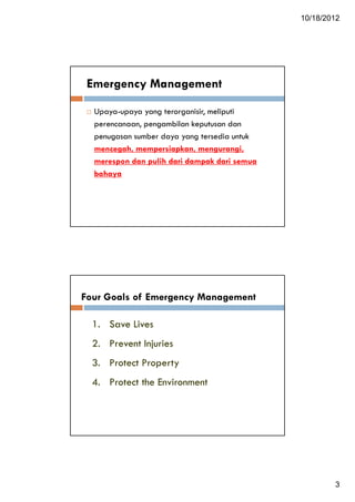 Emergency response plan latest april 2014 | PDF