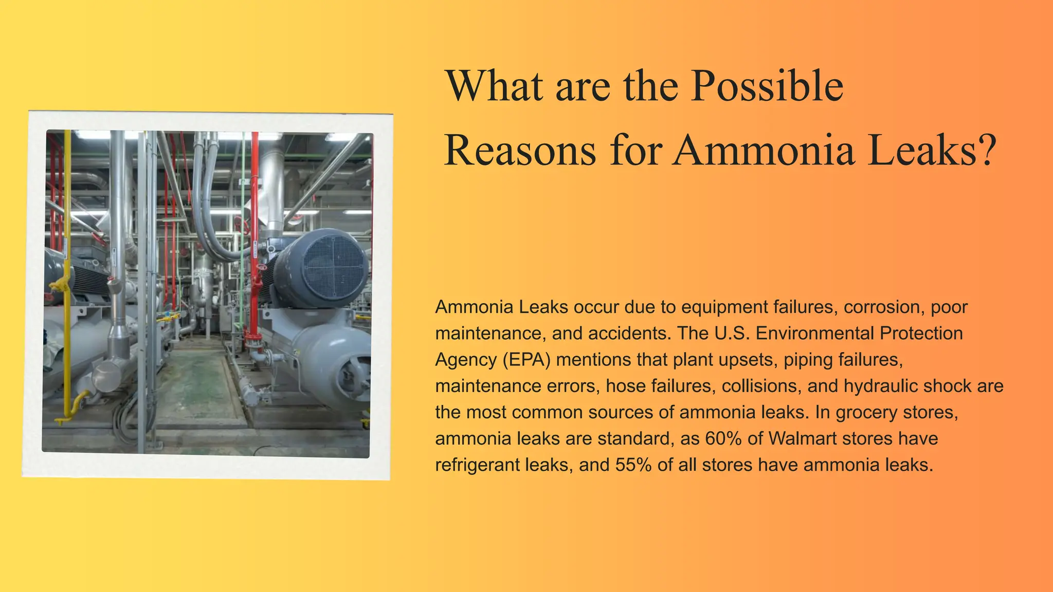 Emergency Response Plan for Ammonia Leaks in Grocery Stores | PPTX