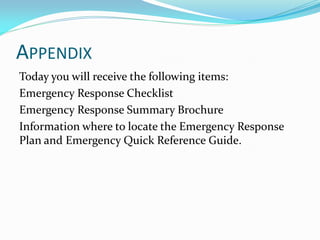 Emergency Response Planning Training | PDF