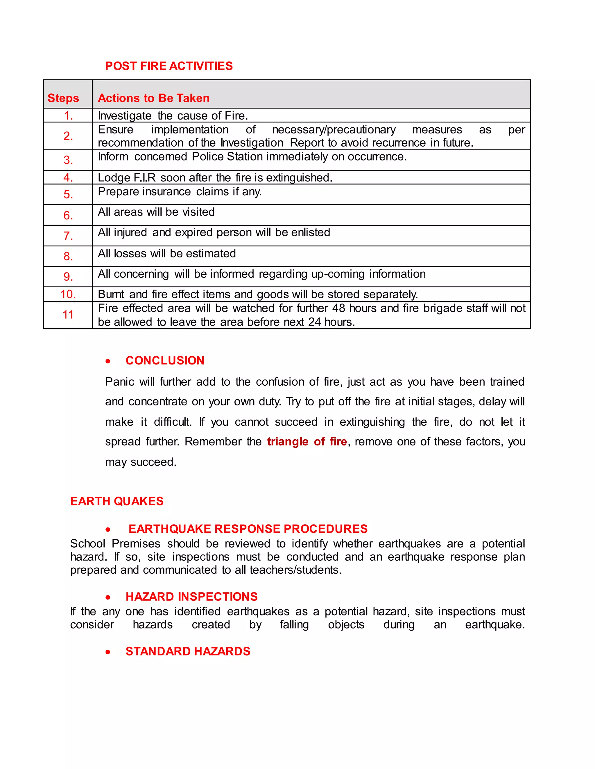 Emergency response procedure | DOCX