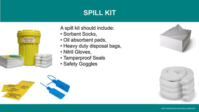 Emergency Response Procedure for Chemical spill management and outline steps to contain and ...