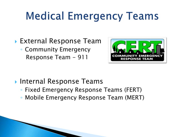 Emergency response training | PPTX
